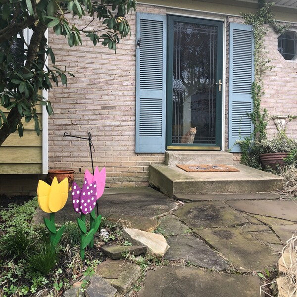 Large Tulip Yard Stakes, Spring Yard Stakes, Unique Spring Outdoor ...