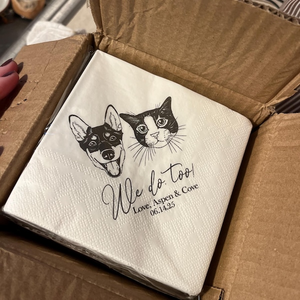 Personalized Handwritten Note Napkins, Custom Love Note Handwriting ...