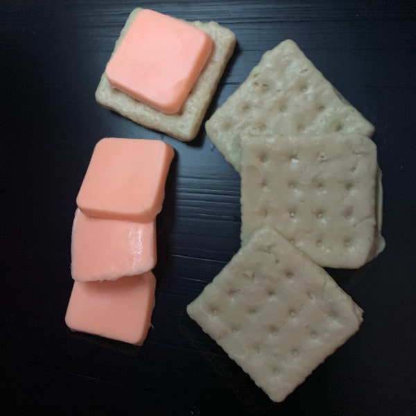 Crackers With Cheese Soap Set Cheese Soap, Cracker Soap, Orange Soap ...