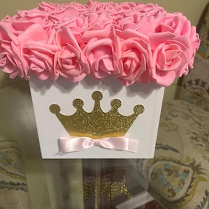 Royal Prince Gold Crown Centerpiece Box Royal Blue and Gold With Bling ...