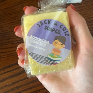 Unwrapped Book Shape, Journal, Novel, Reading Theme Glycerine Soap Bar ...