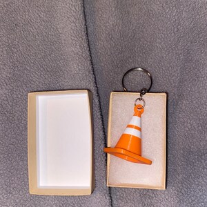 3D Printed Rainbow Traffic Cone Keychain | Etsy