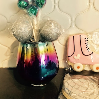 Glitter Cake Pops. Disco Cake Pops.glitter Party.glitz and Glamour ...