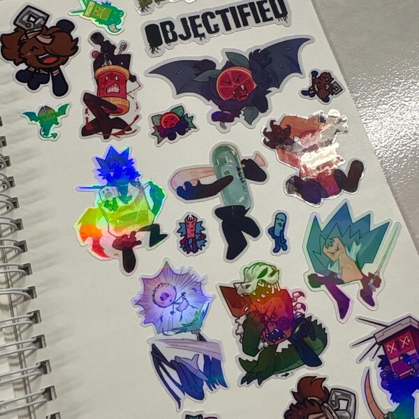 Fuzzball + Sharps Sticker Pack - Etsy