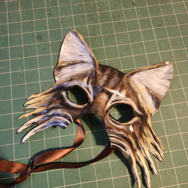 Florida Panther Lioness Cougar Puma Mountain Lion Leather Mask Entirely ...