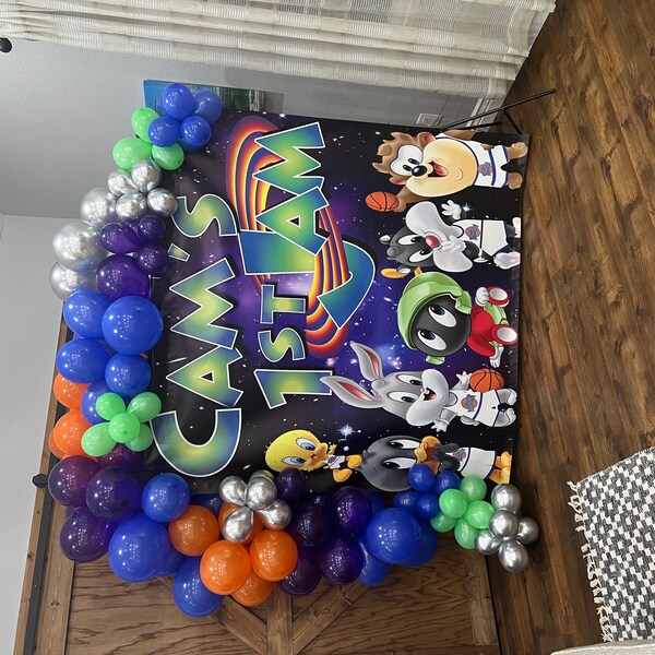 BABY Space Jam Custom Backdrop (printed & Shipped or Digital) - Etsy