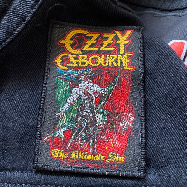 Ozzy Osbourne the Ultimate Sin Patch 7cm X 10cm - Etsy