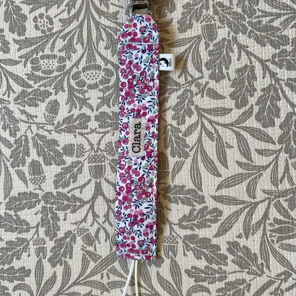 Dummy Clips / Liberty Print Baby Accessories Clip / Pacifier Clip ...