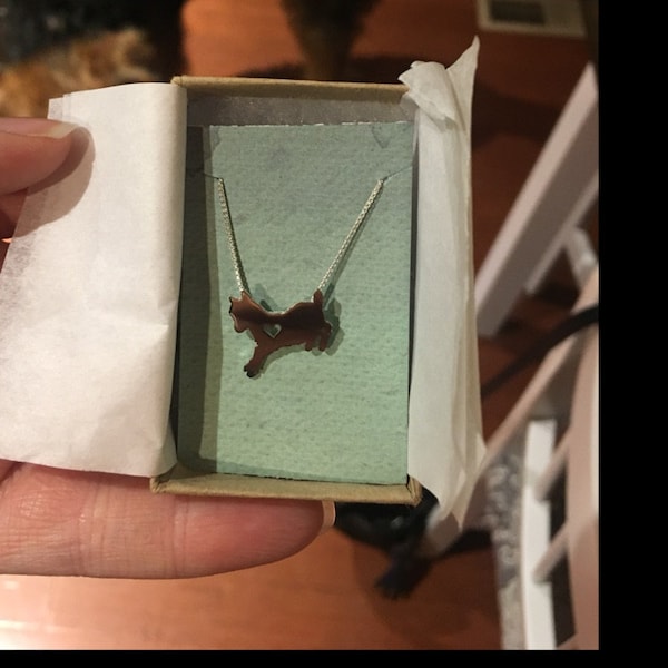 Tiny Baby Goat Necklace, Sterling Silver Hand Cut Pendant and Heart - Etsy