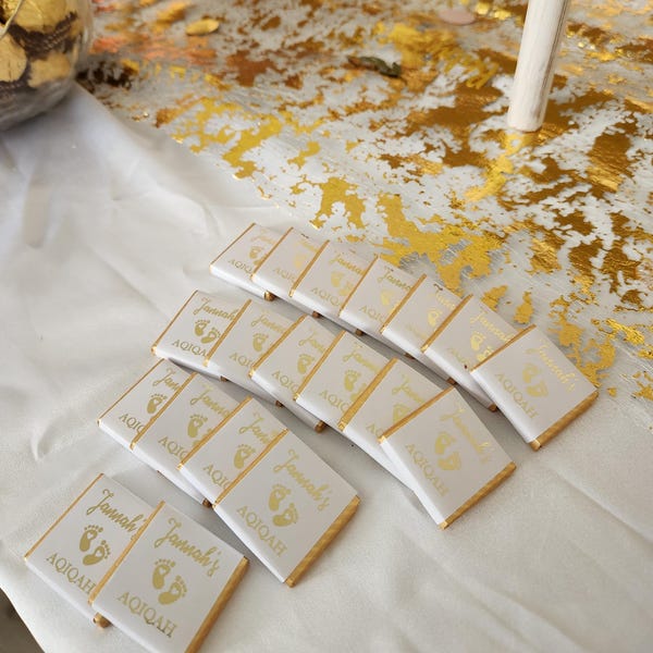 Personalised Happy Birthday Party Favours Chocolate Favours Black ...