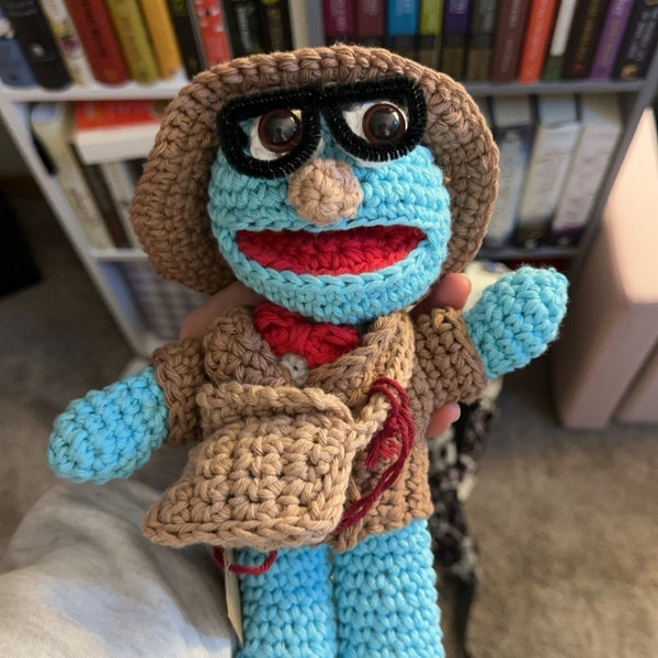 The Professor, Puppet History Inspired Plush, Handmade and Crocheted ...