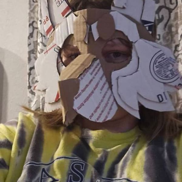 Cardboard Wolf Therian Furry Mask Pattern and Guide!! | Birdydogshop - Etsy