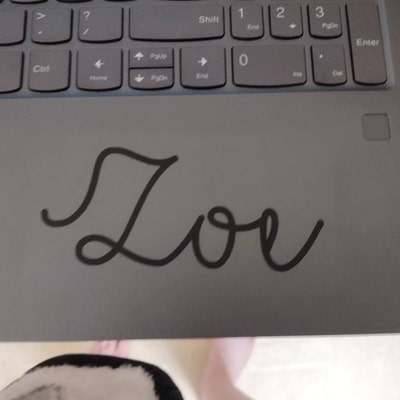 Laptop Name Decal Laptop Name Sticker Custom Name Sticker - Etsy UK