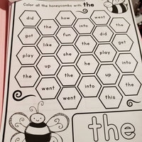 Sight Word Worksheets Printable Sight Word Practice Busy Bee Sight ...