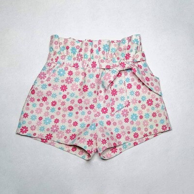 Girl Shorts Sewing Pattern Paper Bag High Waist PDF Instant Download ...