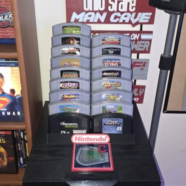 Nintendo 64, N64 18 Cartridge Display Stand, 3D Printed - Etsy