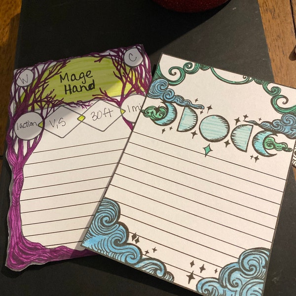 Tree Spell Card Printable and Fillable Template- Digital Download for ...