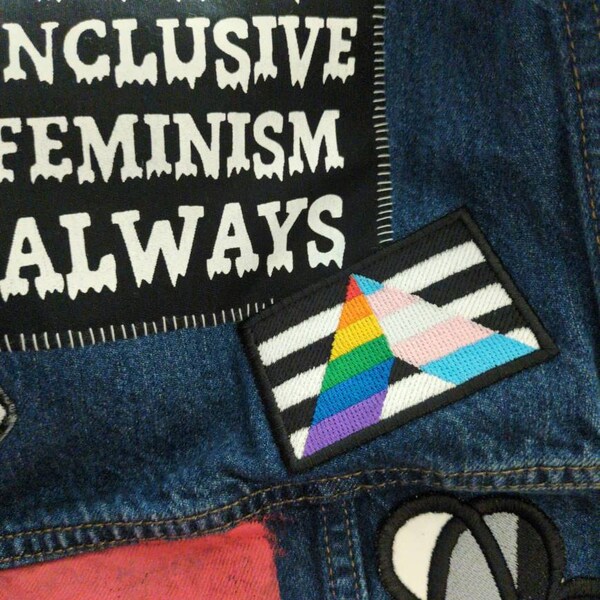 DID/OSDD Pride Flag Embroidered Patch System Dissociative Identity Hook ...