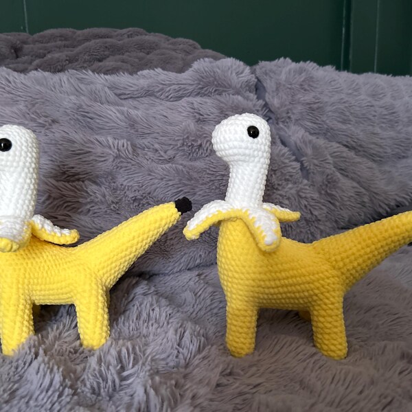 Bananasaurus Dinosaur NO SEW Crochet Pattern - Etsy Canada