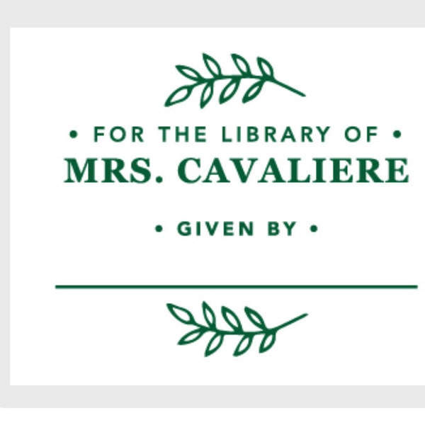 Personalized Book Plate Stickers, Custom for the Library of Stickers ...