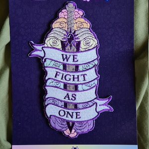We Fight As One Embroidered Patch | Etsy
