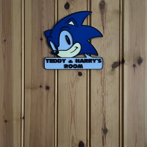 Personalised Sonic Door Sign - Etsy