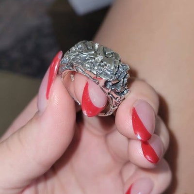 Unique Mens Sigil of Lucifer Ring for Men Black Onyx Gemstone Man ...