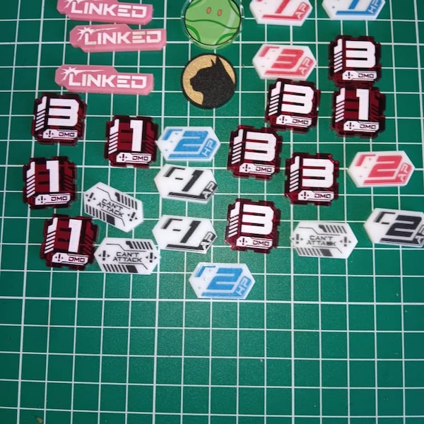 Acrylic Checkmark Token Set - MCP Crisis Protocol Compatible - Etsy