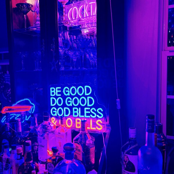Be Good Do Good God Bless Go Bills Neon Sign,football Bills Fan Gift ...