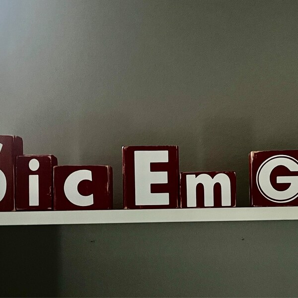 CUSTOM LETTER BLOCKS - Personalized Name - Bedroom Boy Nursery - Sign ...