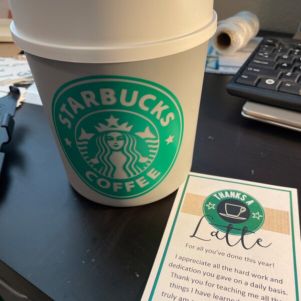 Starbucks Vinyl Decal *customization Available for Text* - Etsy