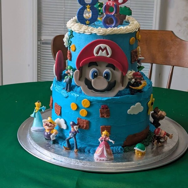 Yoshi Cake Topper Yoshi Birthday Cake Decorations Crafted World, Edible ...