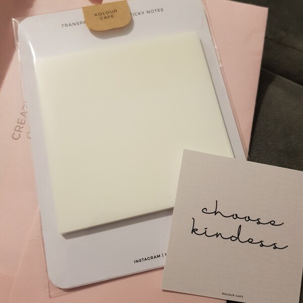 Transparent Matte Sticky Notes | Plastic Clear Sticky Notes for ...