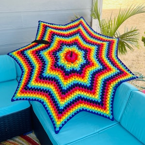 Granny Star Blanket Beginners Crochet - Etsy