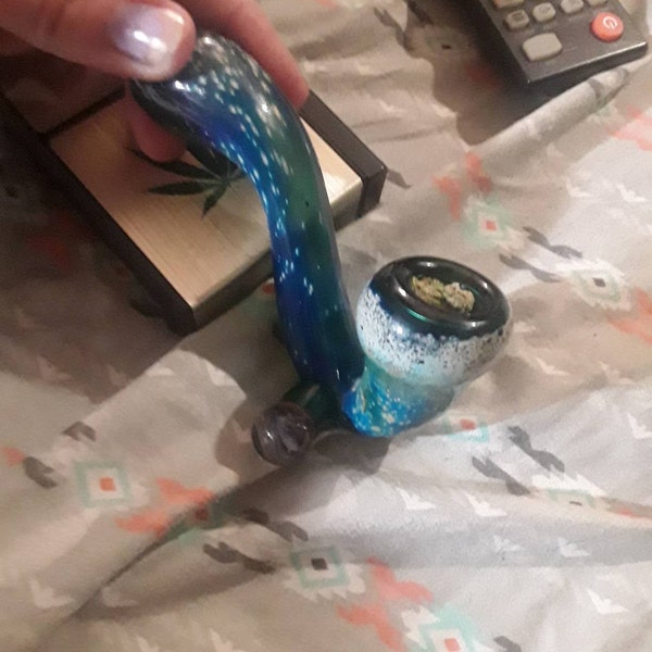 Inside Out American Handblown Space Pipe Glass Pipe Made With Pyrex ...