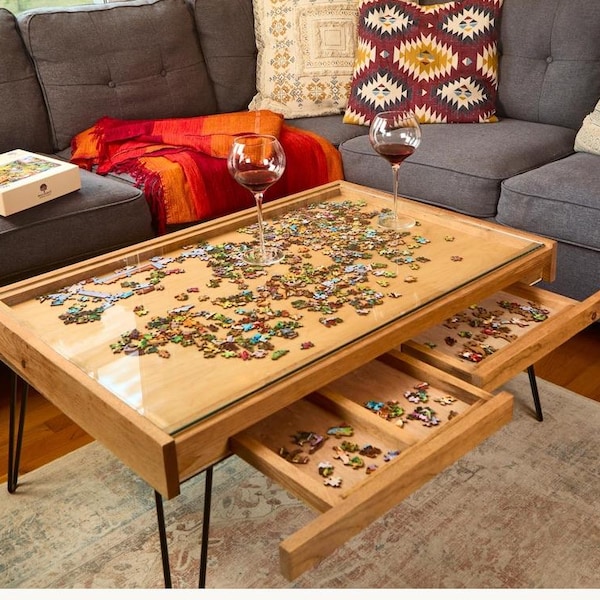 World Map Coffee Table With Ocean Bathymetric Layers - 24x36" - 100% ...