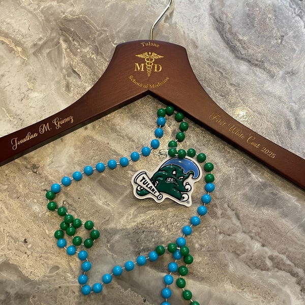 1st White Coat Hanger, Personalized Nurse Practitioner Hanger, Nurse ...