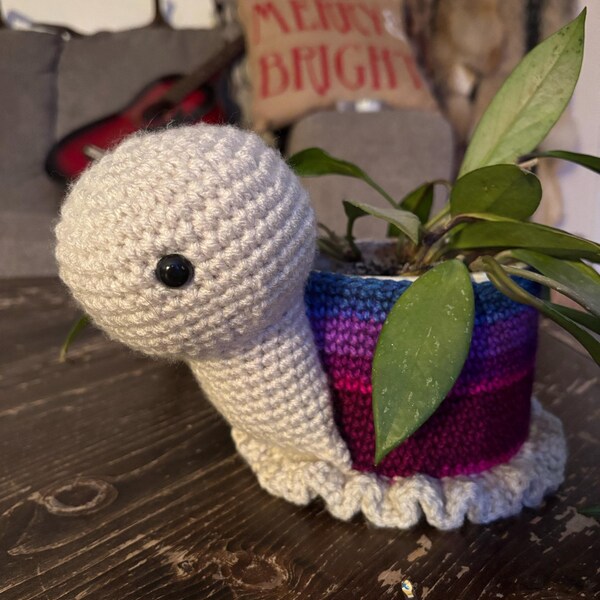 Crochet Snail Planter PDF Pattern - Etsy