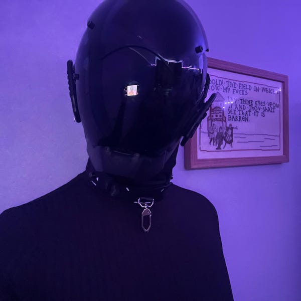 Armored Neck Cover Collar Futuristic Tactical Techwear Mecha ARMOR-X06N ...