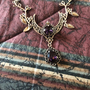 White Opal Crescent Moon Goddess Priestess Celtic Elven Elvish Elf ...