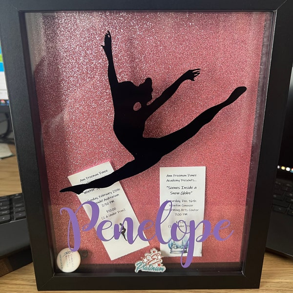 Dance Shadowbox - Dance Pins - Dancer Gift - Dance Team Gift - Ballet ...