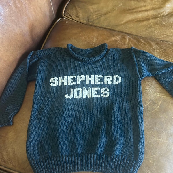 Classic Ribbed Pullover With Name or Monogram | Personalized Sweater ...