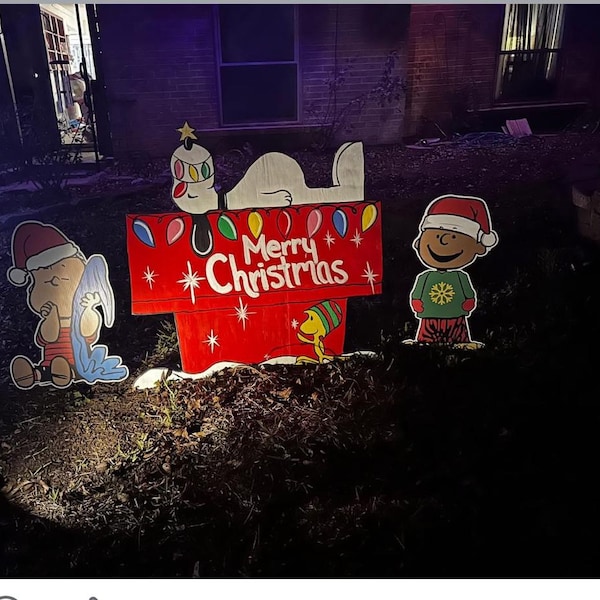 Linus/tree /garden Decoration /christmas Yard Decoration / Coroplast ...