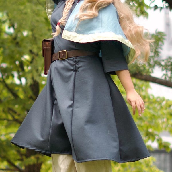 Floor Length Wizardly Hooded Cloak With Two Layers TORA - PDF Sewing ...