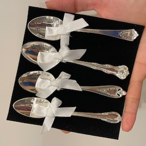 Antique Silver Baby Spoon, Personalized Baby Gift, Newborn Present ...