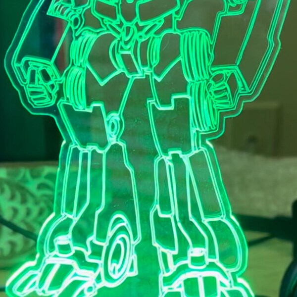 Transformer Bumblebee Personalized LED Light, Gift Item Lamp, LED Base ...