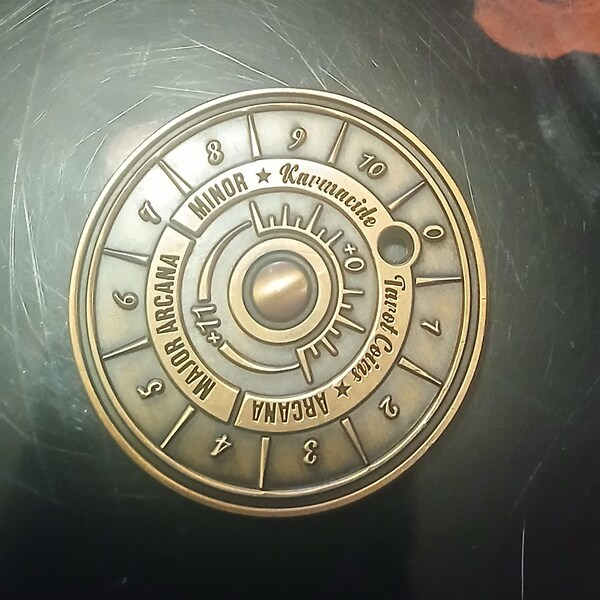 Tarot Wheel-unique Tarot Deck Coin, Fully Functional Spinning Tarot ...
