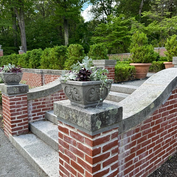 Solid Rock Stoneworks Normandy Jr Planter- 10in Tall- Pre Aged - Etsy