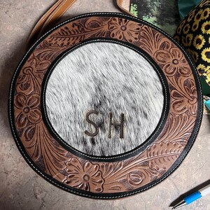 Brown Horse 2 Real Cowhide Fur and Leather Key Holder Ring - Etsy