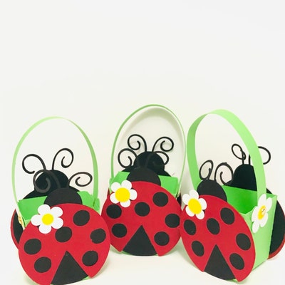 3D SVG Ladybug Basket ,cricut Svg, Silhouette Cameo Files, DXF Files ...